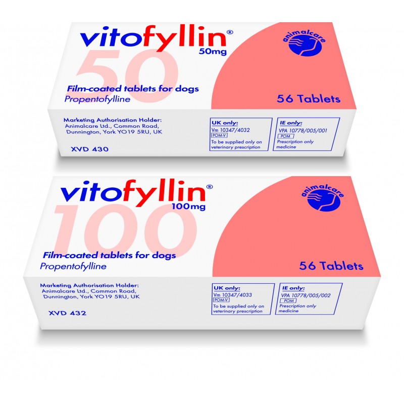 Vitofyllin for Dogs - 50mg & 100mg Vitofyllin Tablets