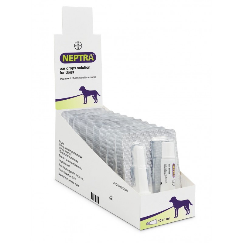 Neptra Ear Drops for Dogs - Neptra Ear Solution for Dogs with Ear ...