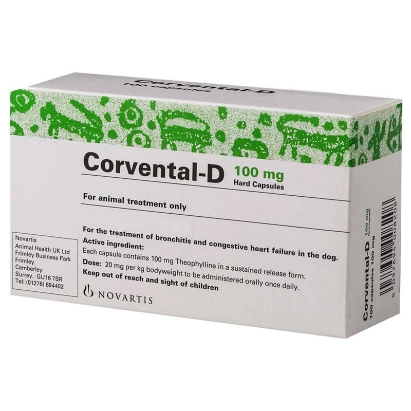 Corvental-D Capsules for Dogs - Buy Dog Corvental D theophylline from ...