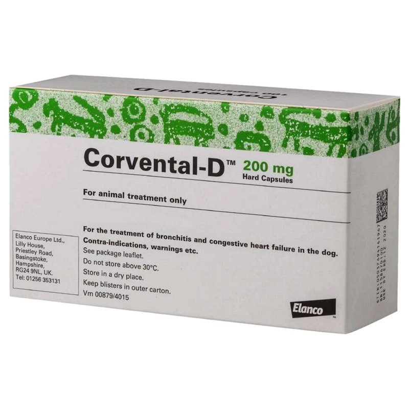 Corvental-D Capsules for Dogs - Buy Dog Corvental D theophylline from ...