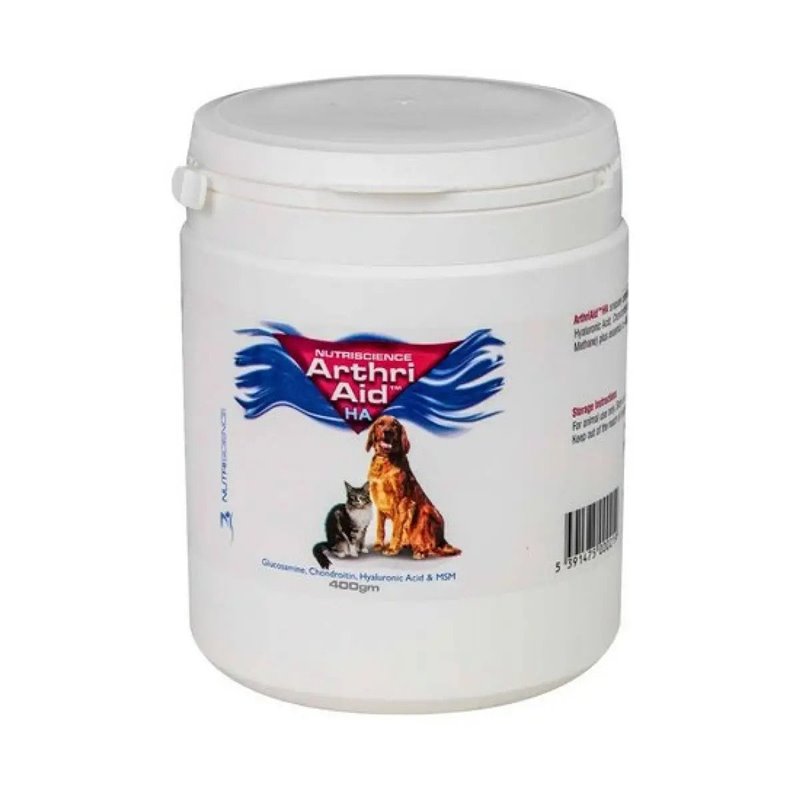 ArthriAid HA powder for Dogs & Cat Arthritis - 400g - Arthri-Aid for Dogs