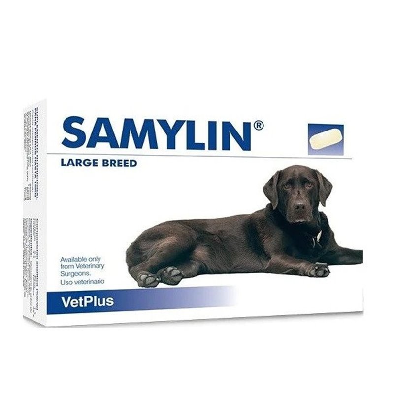 Samylin Large Breed - Liver Support for Large Dogs - 30 Samylin Tablets
