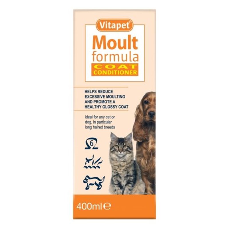 Vitapet Moult Formula - 400ml Vitapet Moult Natural Oils and Omega 6