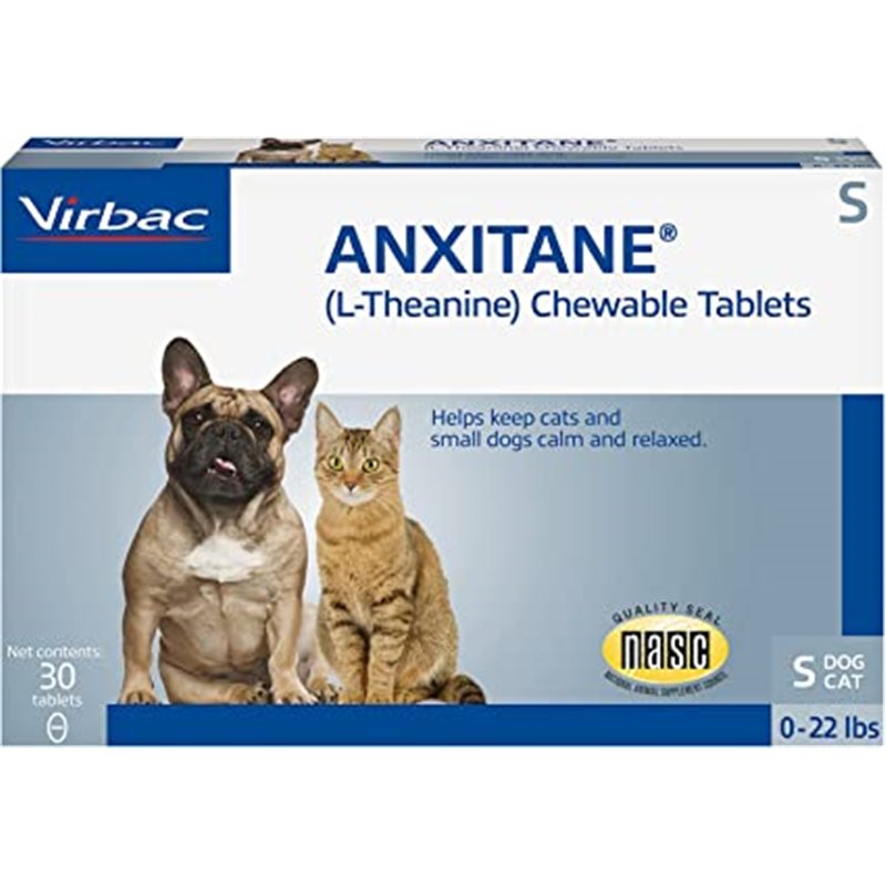 Anxitane Calming Tablets for Dogs and Cats - 30 Small Anxitane Tablets