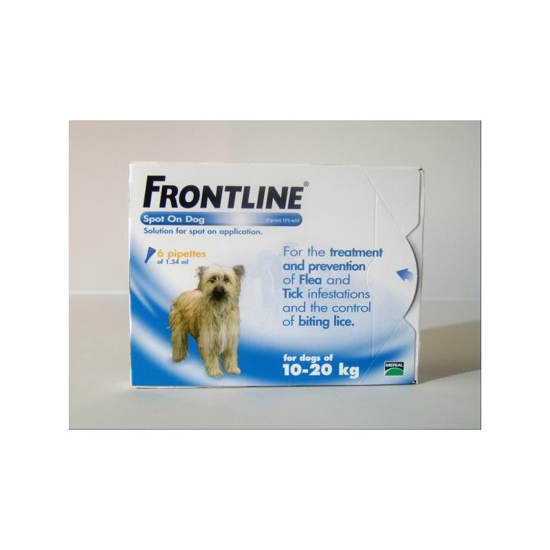 Frontline Flea Spot On for Medium Dogs x 6 - Cheaper Dog Frontline