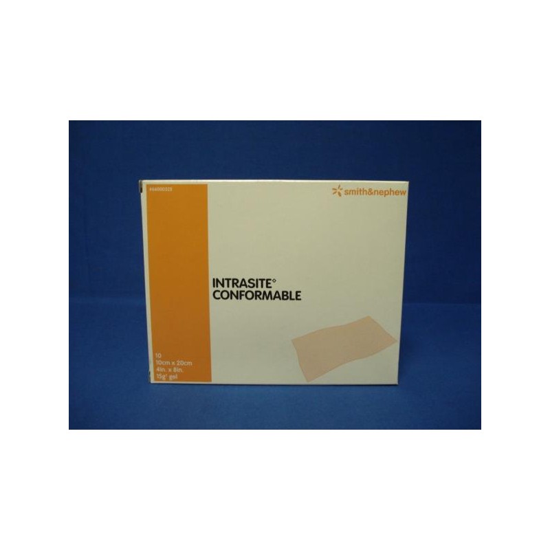 IntraSite Conformable 10 x 10 Hydrogel Dressing for Wounds - 10 Pack
